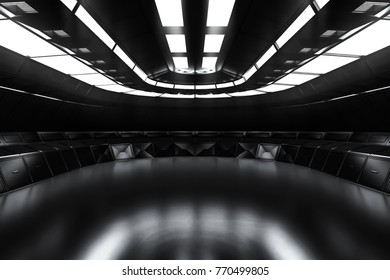 Modern Future Dark Background Technology Scifi Stock Illustration 770499811