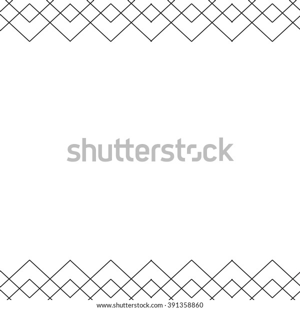 Modern Geometric Border Triangles Stock Illustration 391358860