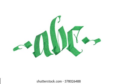 Modern Gothic Calligraphy Abc Stock Illustration 378026488 | Shutterstock