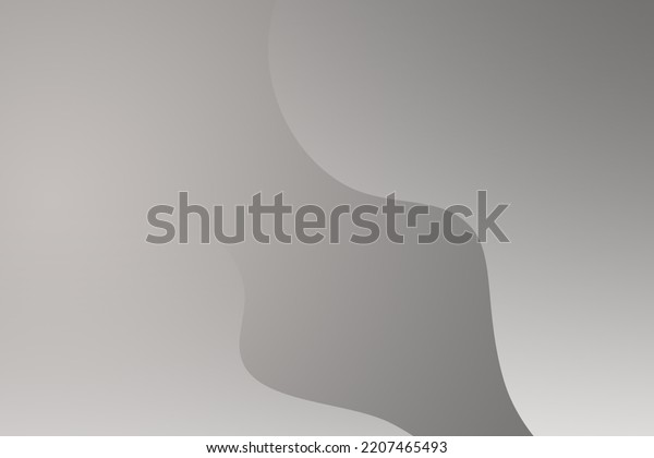 Modern Grey Gradient Background Waves Blank Stock Illustration ...