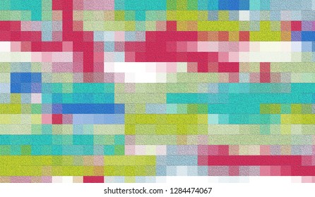 Modern Mosaic 8 Bit Pattern Colorful Stock Illustration 1284474067 ...
