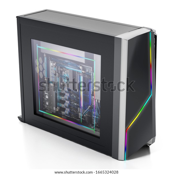 Modern Pc Case Rgb Led Lights Stock Illustration 1665324028 | Shutterstock