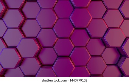 Modern Purple Hexagonal Background Texture Pattern Stock Illustration ...