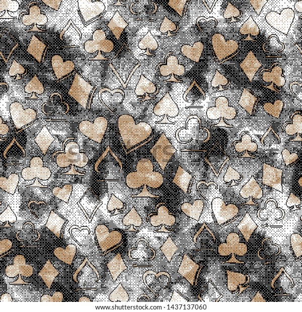 Modern Seamless Two Color Pattern Design Stock Illustration 1437137060
