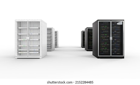 1,542 3d illustration server rack white background Images, Stock Photos ...