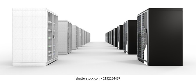 1,542 3d illustration server rack white background Images, Stock Photos ...