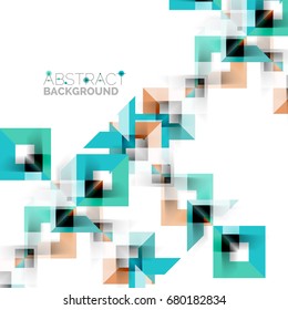 Modern Square Geometric Pattern Design On Stock Illustration 680182834 ...