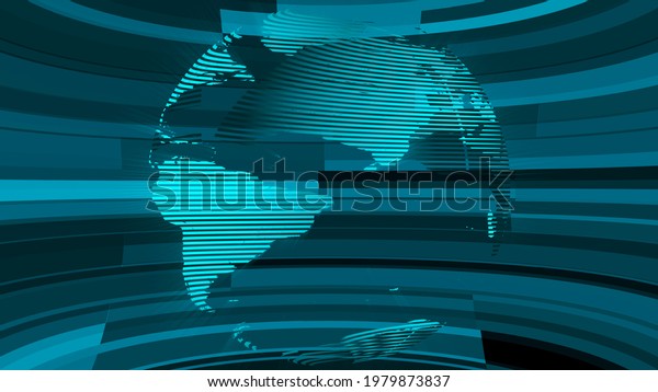 Modern Techy Background Earth Map Presentation Stock Illustration ...