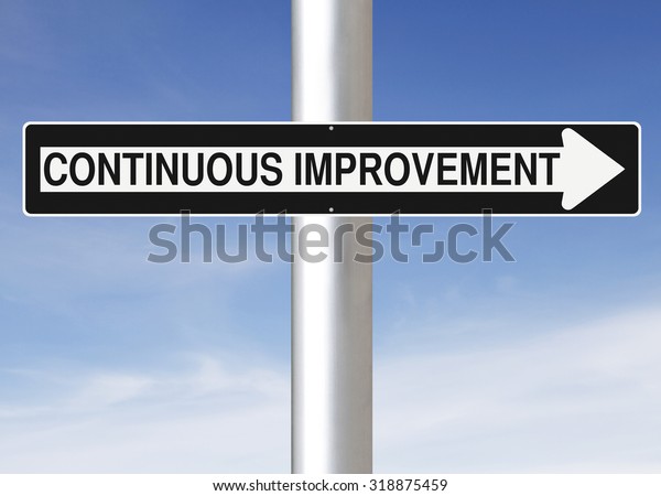 Modified One Way Sign Indicating Continuous Stock Illustration ...
