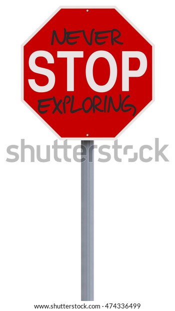 Modified Stop Sign Indicating Never Stop Stock Illustration 474336499 ...