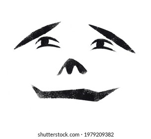 Modular Faces Drawn Stencil Stock Illustration 1979209382 | Shutterstock
