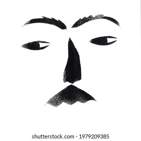 Modular Faces Drawn Stencil Stock Illustration 1979209385 | Shutterstock