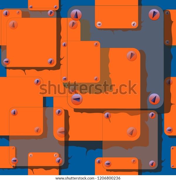 Modules Different Shapes Create Rhythm Pattern Stock Illustration ...