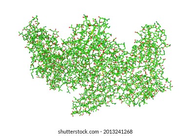 Molecular Model Human Interleukin3 Il3 Complex Stock Illustration ...