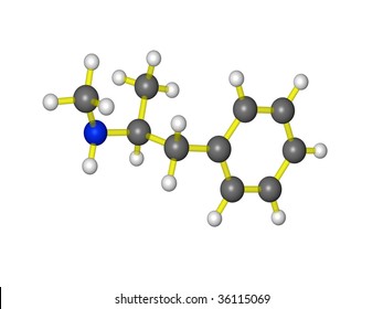 Molecular Model Methamphetamine Stock Illustration 36115069 | Shutterstock