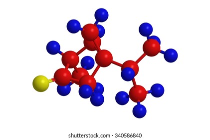 Molecular Structure Alpha Thujone Present Absinthe Stock Illustration ...