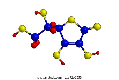 Molecular Structure Ascorbic Acid Vitamin C Stock Illustration ...