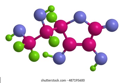Molecular Structure Ascorbic Acid Vitamin C Stock Illustration ...