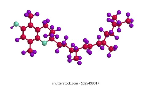 Molecular Structure Beta Tocopherol Compound Belongs 스톡 일러스트 1025438017 ...