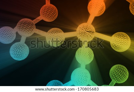 Molecular Structure Connected Molecule Art Stock Illustration 170805683 ...