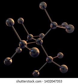 Molecular Structure Diamond 3d Render Atomic Stock Illustration ...