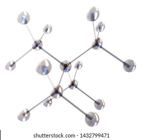 Molecular Structure Diamond 3d Render Atomic Stock Illustration ...