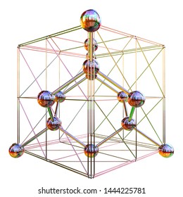 Molecular Structure Diamond 3d Render Atomic Stock Illustration 1482900137