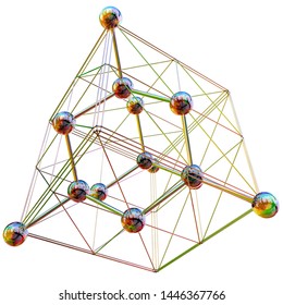 Molecular Structure Diamond 3d Render Atomic Stock Illustration 1446367766
