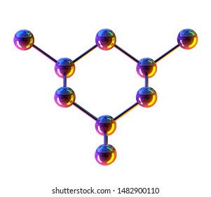 Molecular Structure Diamond 3d Render Atomic Stock Illustration 1482900104