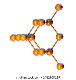 Molecular Structure Diamond 3d Render Atomic Stock Illustration ...