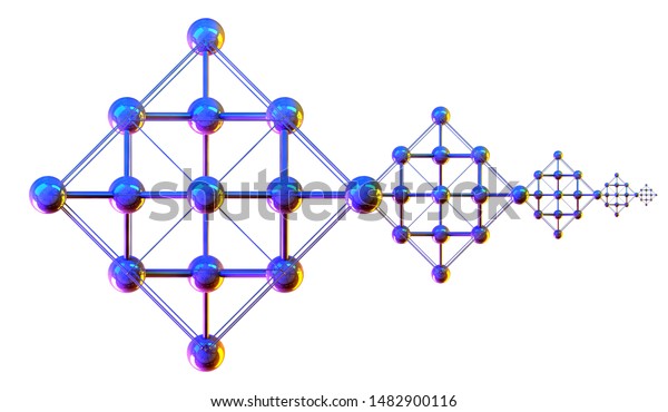 Molecular Structure Diamond 3d Render Atomic Stock Illustration ...