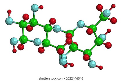 Molecular Structure Disaccharide Beta Lactose Amphetamine Stock ...