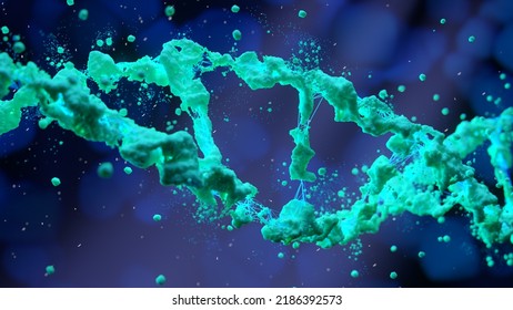 Molecular Structure Dna 3d Rendering 3d Stock Illustration 2186392573 ...