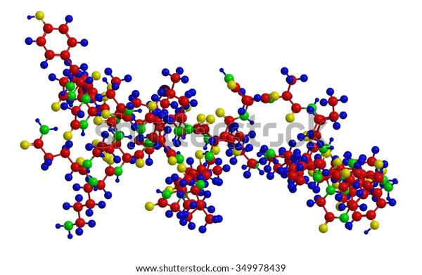 Molecular Structure Endorphin Beta Form Opioid Stock Illustration ...