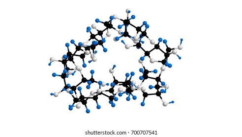 Molecular Structure Gamma Cyclodextrin 8 Membered Stock Illustration ...