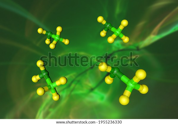 Molecular Structure Methylamine Simple Aliphatic Primary Stock ...