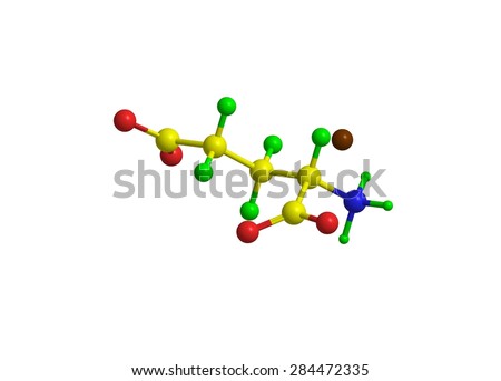 Molecular Structure Monosodium Glutamate MSG Compound Stock ...