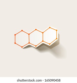Molecular Structure Sticker Stock Illustration 165090458 | Shutterstock