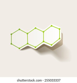 Molecular Structure Sticker Stock Illustration 255033337 | Shutterstock