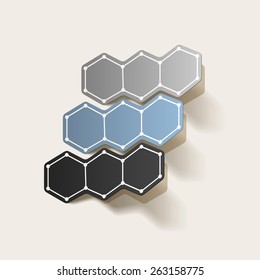 Molecular Structure Sticker: ilustración de stock 263158775 | Shutterstock