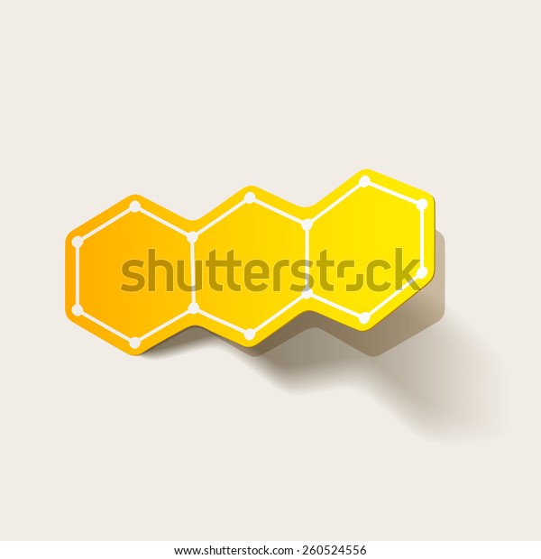 Molecular Structure Sticker Stock Illustration 260524556 | Shutterstock