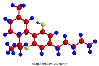 Molecular Structure Tetrahydrocannabinol Thc Thc Active Stock ...