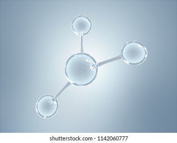 Molecule Atom Clean Structure Background Sciencechemistry Stock ...