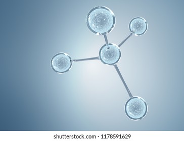 Molecule Atom Clean Structure Background Sciencechemistry 스톡 일러스트 ...