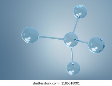 Molecule Atom Clean Structure Background Sciencechemistry Stock ...