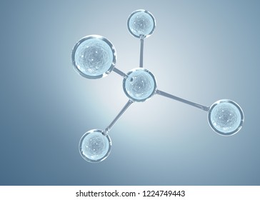 Molecule Atom Clean Structure Background Sciencechemistry Stok ...