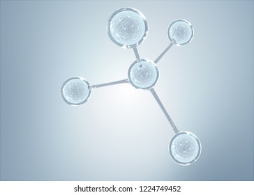 Molecule Atom Clean Structure Background Sciencechemistry Stok ...