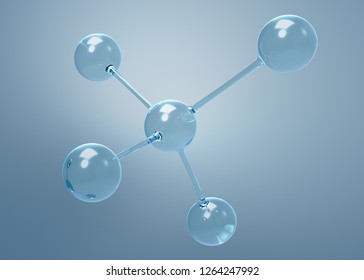 Molecule Atom Clean Structure Background Sciencechemistry Stock ...
