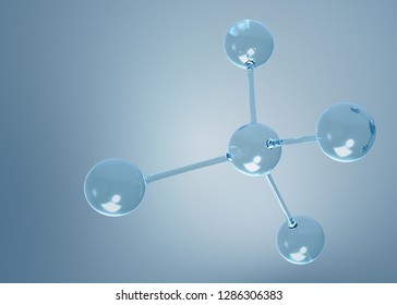Molecule Atom Clean Structure Background Sciencechemistry Stock ...