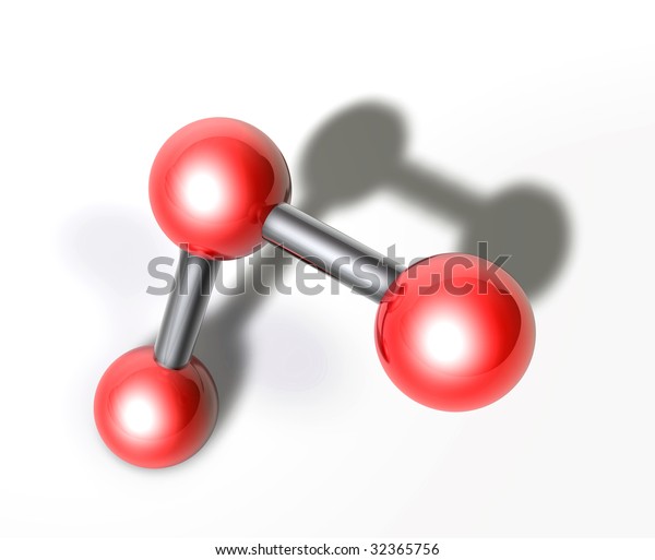 Molecule Model Molecular Atomic Structure Illustration Stock ...